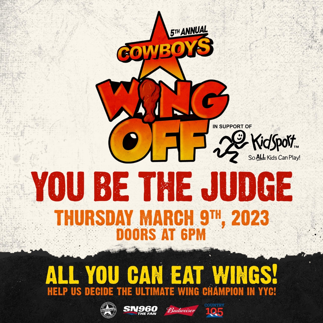 5th Annual Cowboys Wing Off - Calgary & Area
