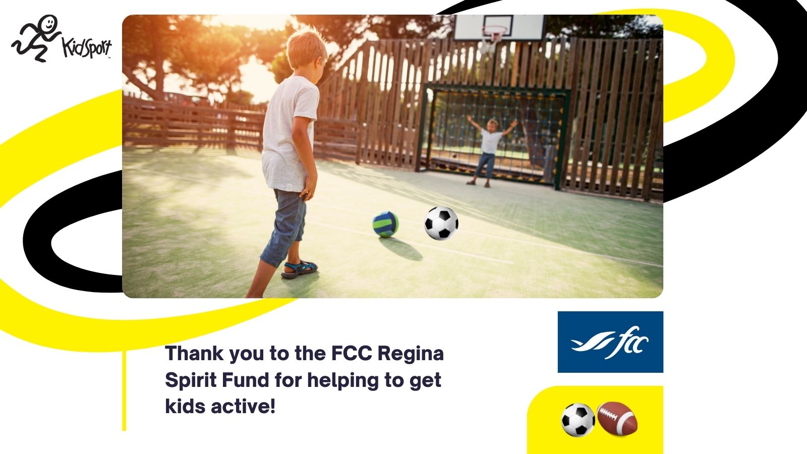 KidSport Regina awarded FCC Regina Spirit Fund - Regina